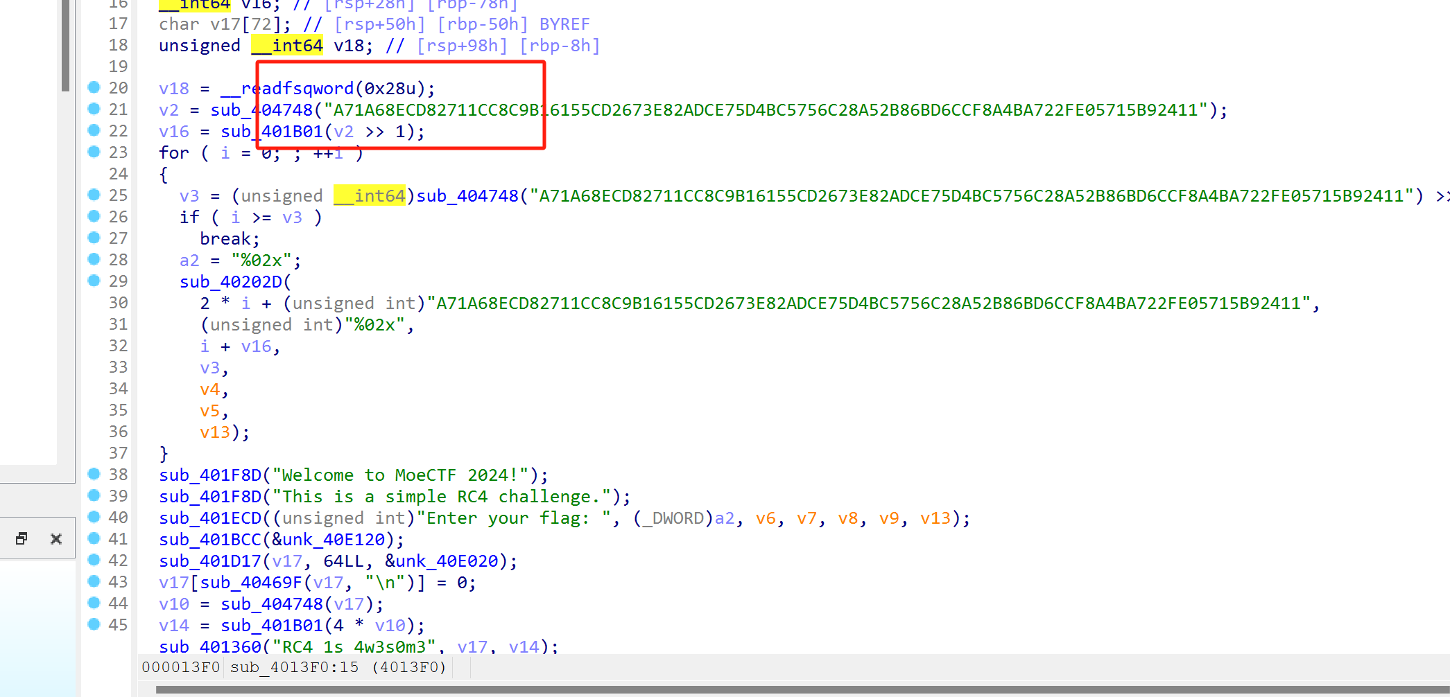 MoeCTF2024部分Re与Pwn - j1ya