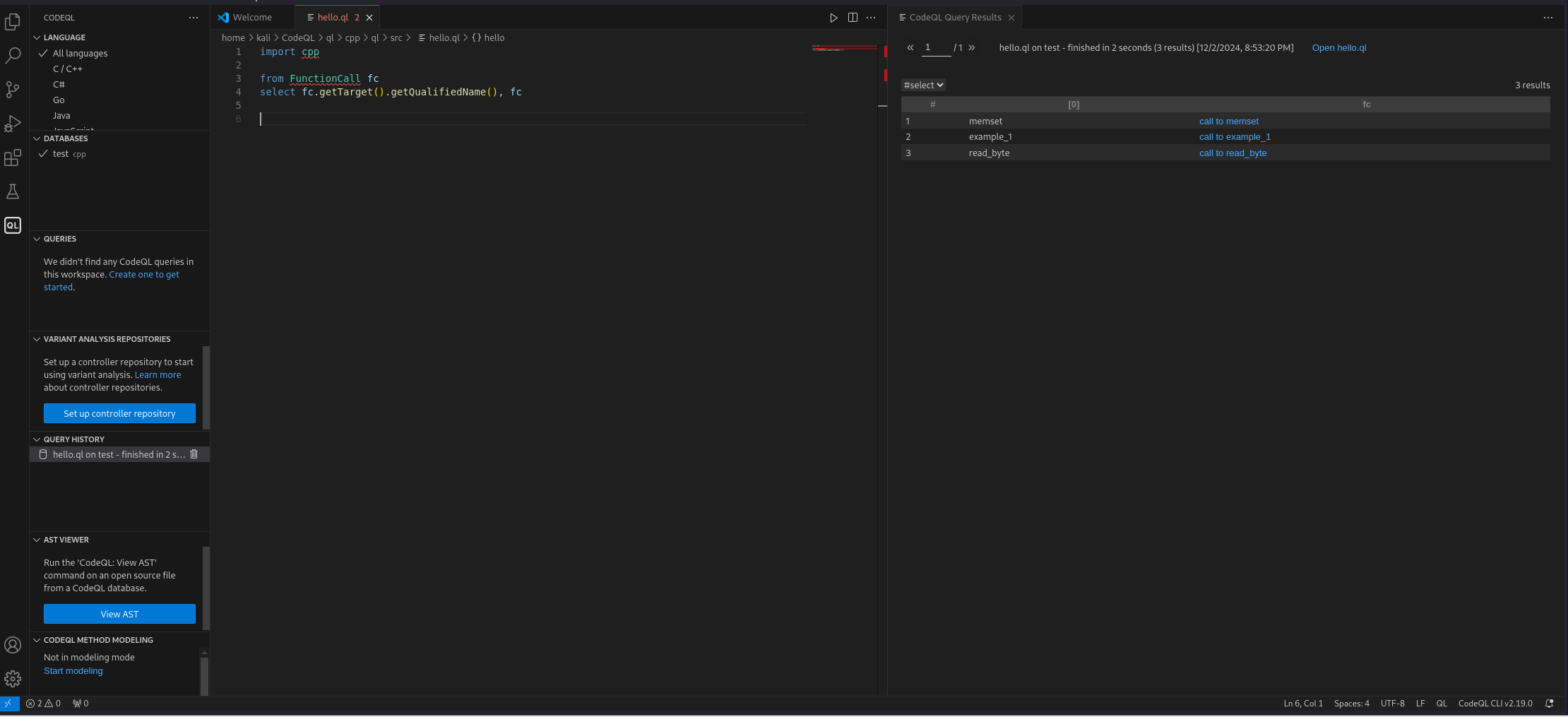 codeQL静态分析 - j1ya
